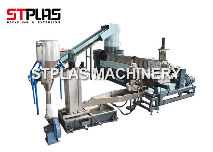 Two Stage Plastic Granules Making Machine For PE PP Films With Drainage ...