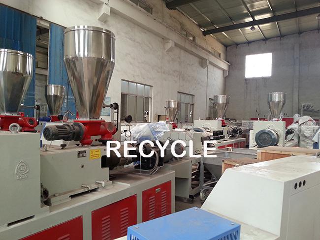 Conical Twin Screw Plastic Extruder Machine , Double Screw Extruder For ...
