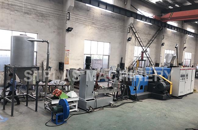 Two Stage Mother Baby Plastic Recycling Extruder Machine With Vented ...