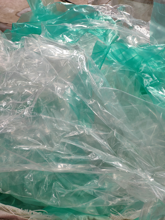 Automatic Plastic Film Squeezing Cutting Machine / Powerful Plastic ...