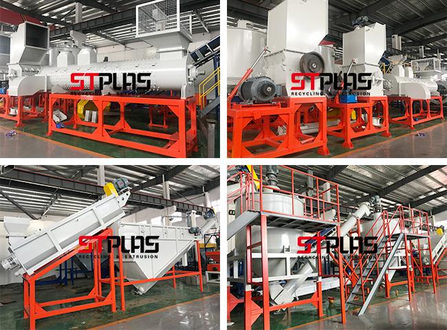 Filament Grade 3000kg/h PET Bottle Recycling Washing Line with 13 Month Warranty